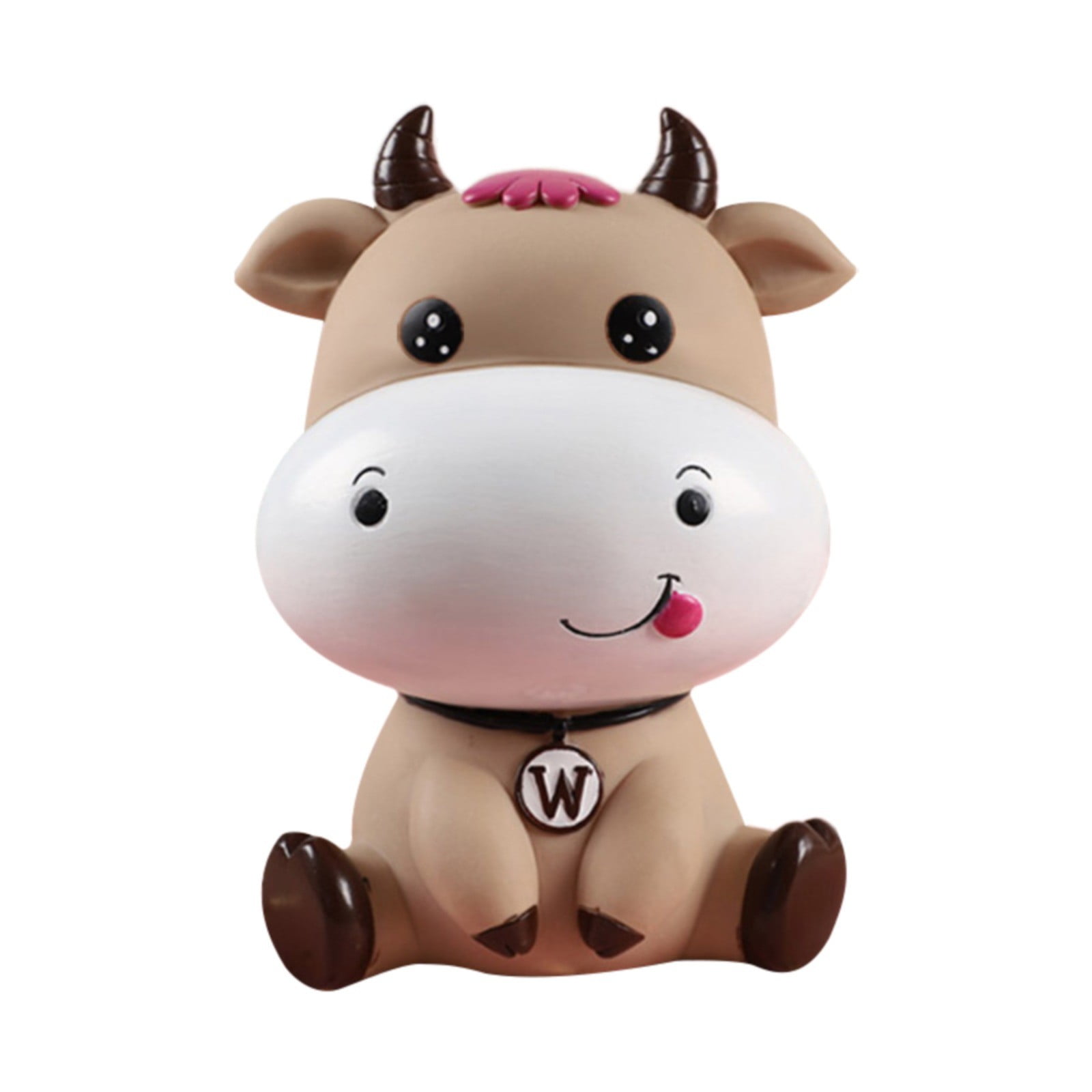 Ceramic Piggy Bank, SSNTSY Cute Cow Money Jar, Coin Saving Bank, Cow ...