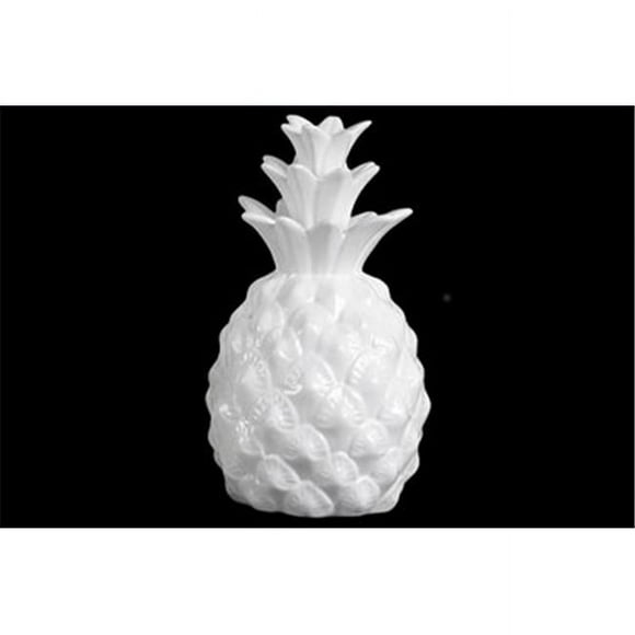 Large White Ceramic Pineapple