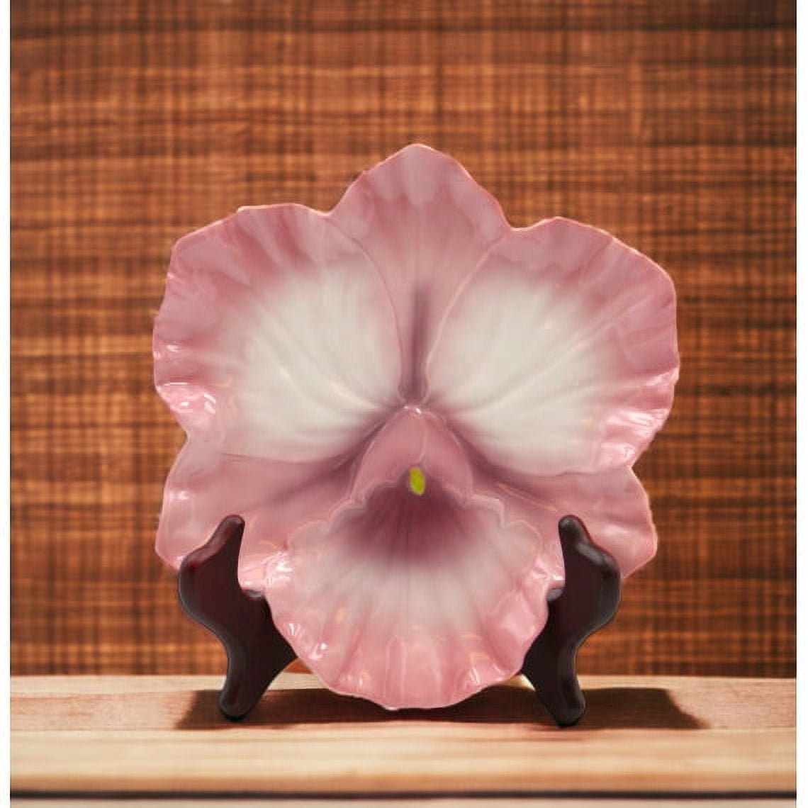 Ceramic Pink Orchid Flower Plates Set of 2 8 3/8 inch - Walmart.com