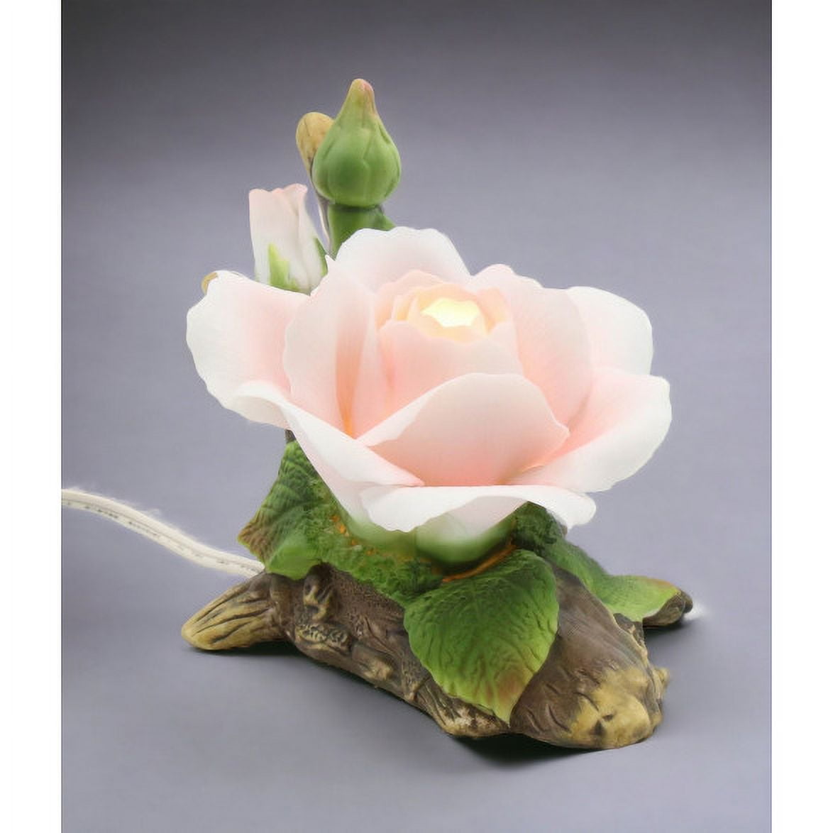 Ceramic Pink Rose Nightlight 6x4.25x4.75 Vintage Mom - Walmart.com