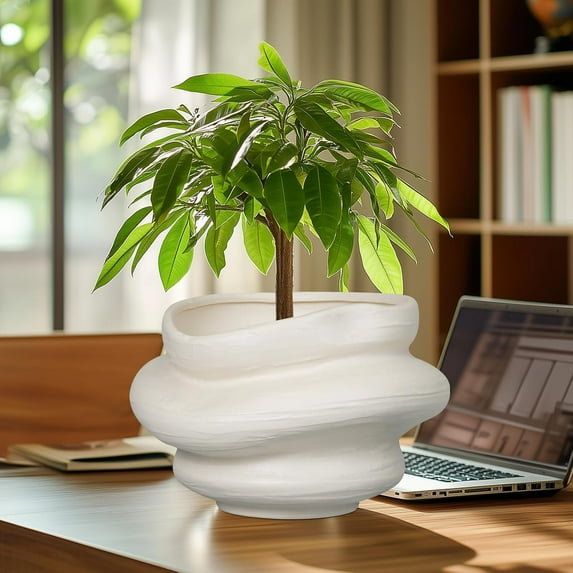 Ceramic Plant Pots Bonsai 11 Inch - Flower Pots for Indoor Plants ...