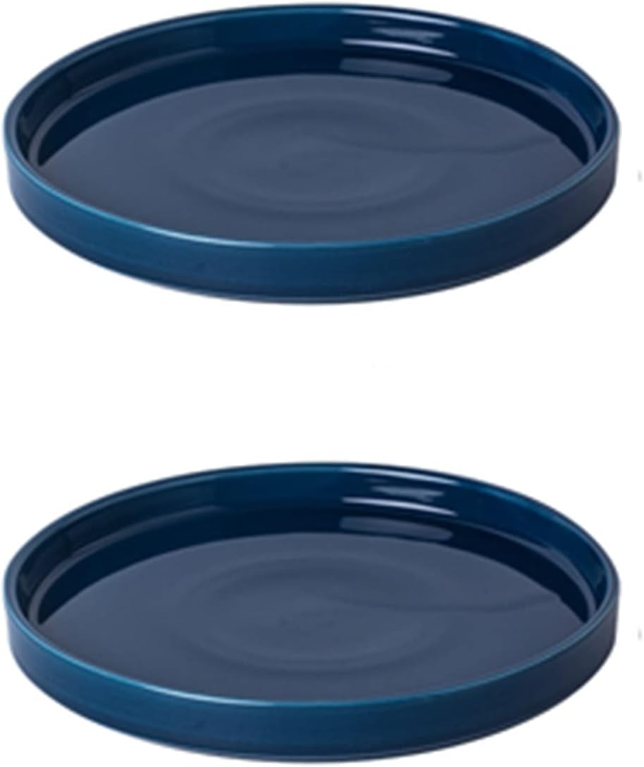 Ceramic Plant Saucer 5 Inch, 2 Pack Round Plant Saucers for Indoors ...