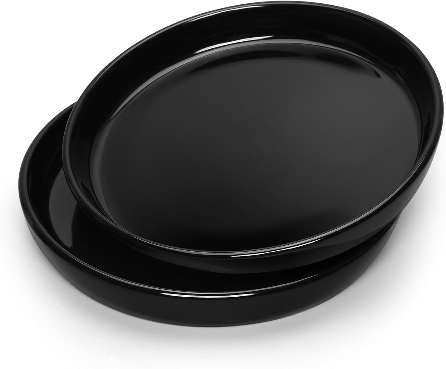 Ceramic Plant Saucer for Indoors, DUNPUTE 6 Inch Plant Trays for Pots ...
