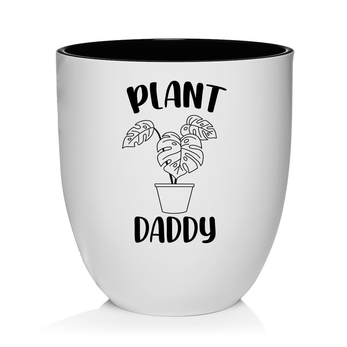 Ceramic Planter Plant Pot with Plastic Liner Gift Plant Daddy Funny ...