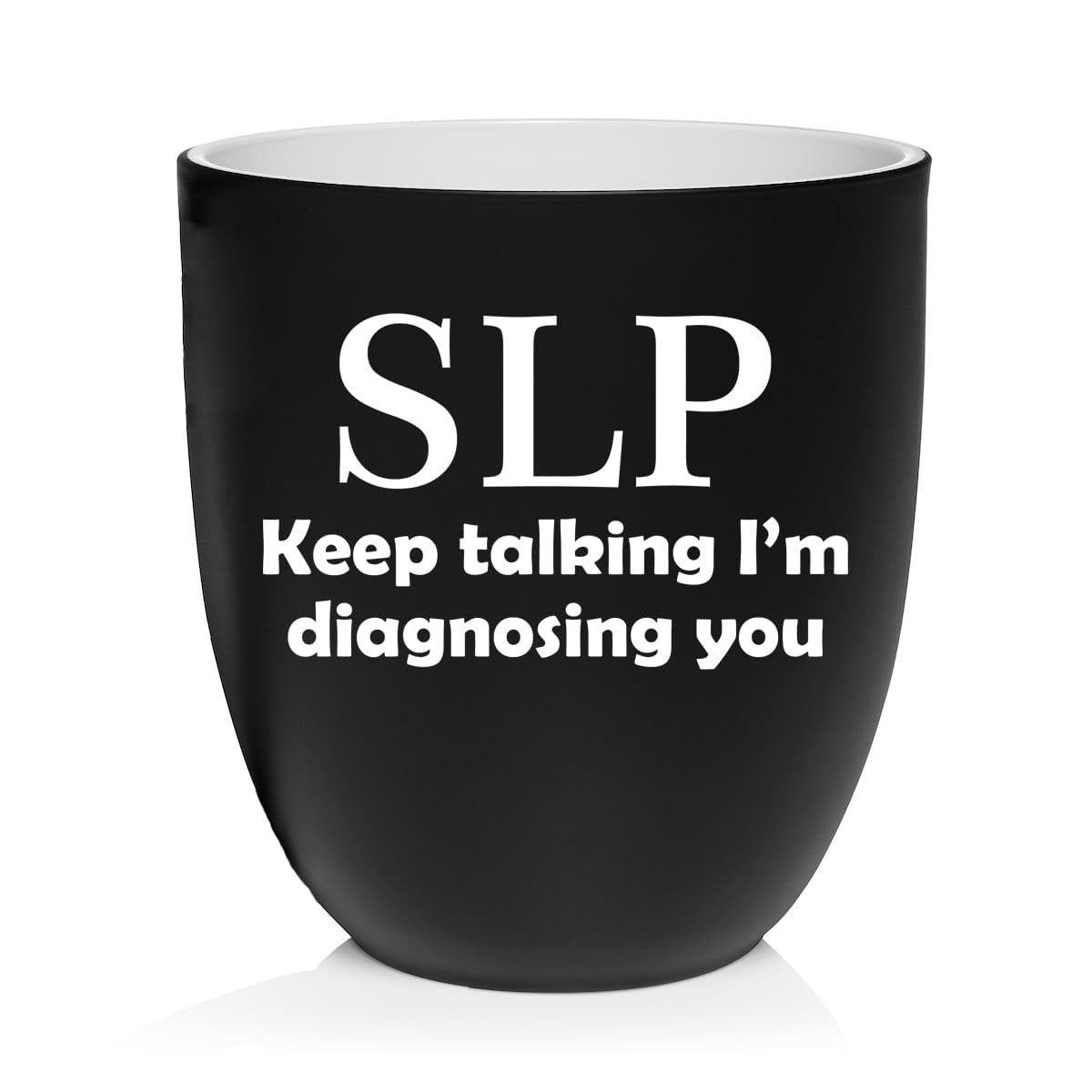 Ceramic Planter Plant Pot with Plastic Liner Gift SLP Speech Language ...