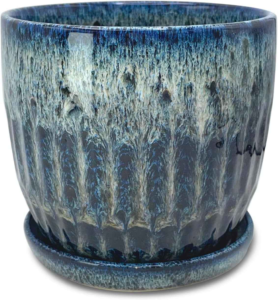 Ceramic Planters for Indoor Plants, 6 Inch Flower Pots with Drainage ...