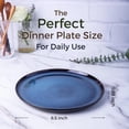 Ceramic Plate Set of 6, 8.5 Inch Reactive Glaze Light Weight Porcelain ...