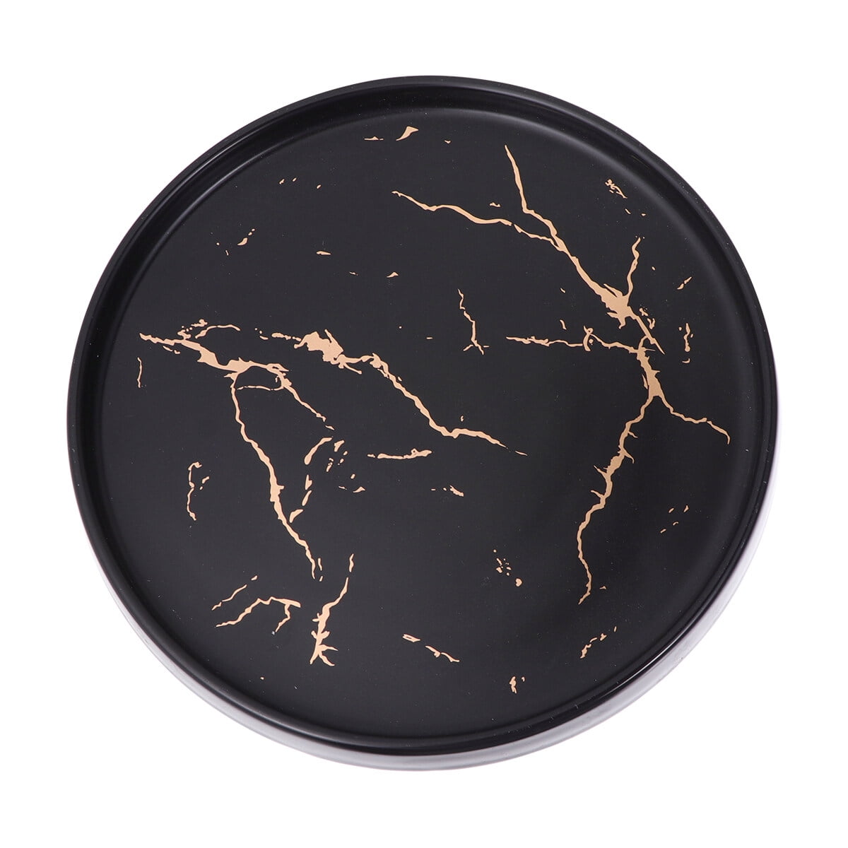 Ceramic Plate Tray Dish Plates Serving Round Steak Marble Dessert ...