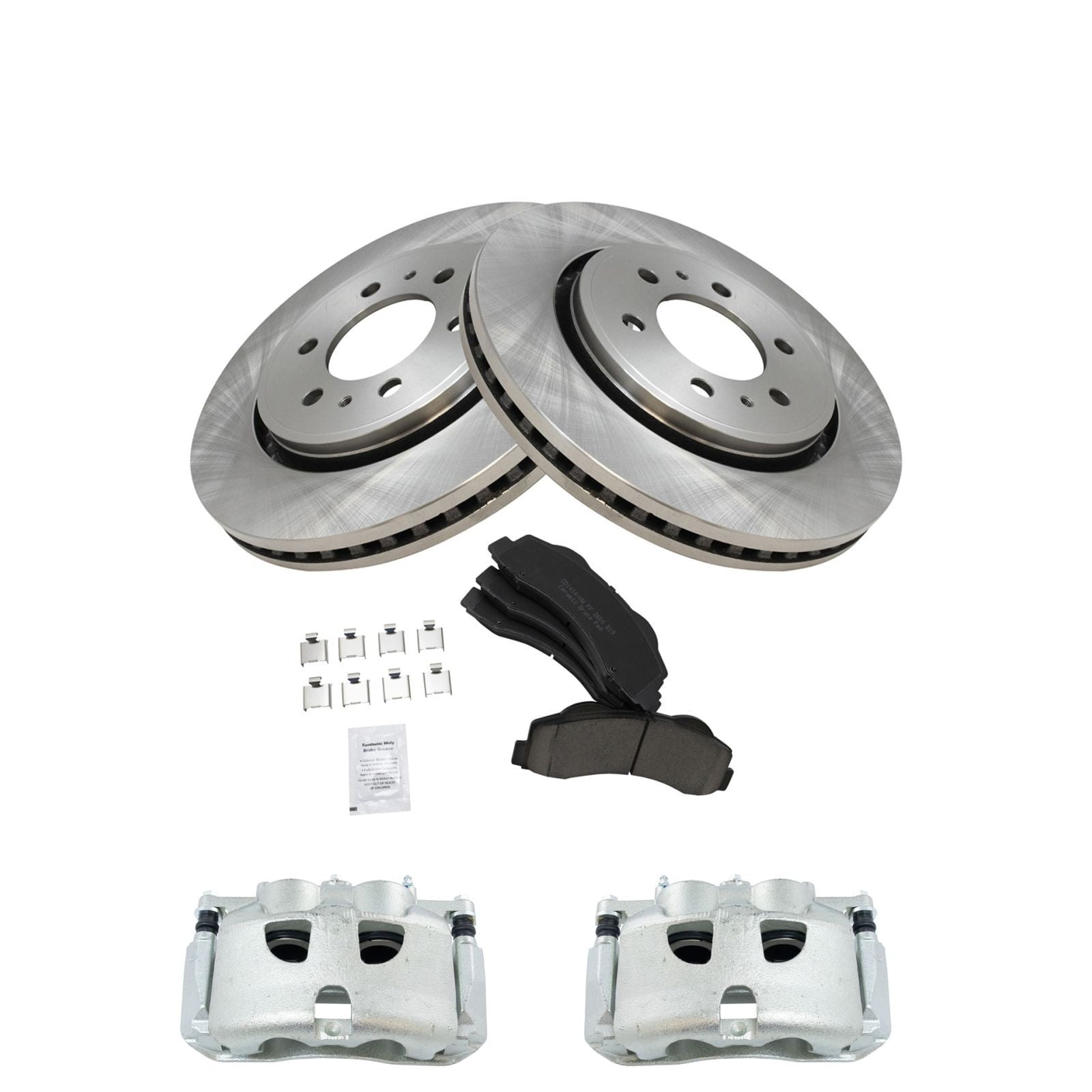 Ceramic Posi Brake Pad Kit with Vented Rotor for 2012-2016 F150 for Ford for Truck - Front Disc ...
