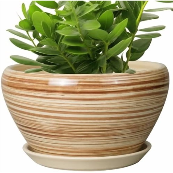 Ceramic Pot for Plants 11 Inch - Planter for Outdoor Plants Indoor ...