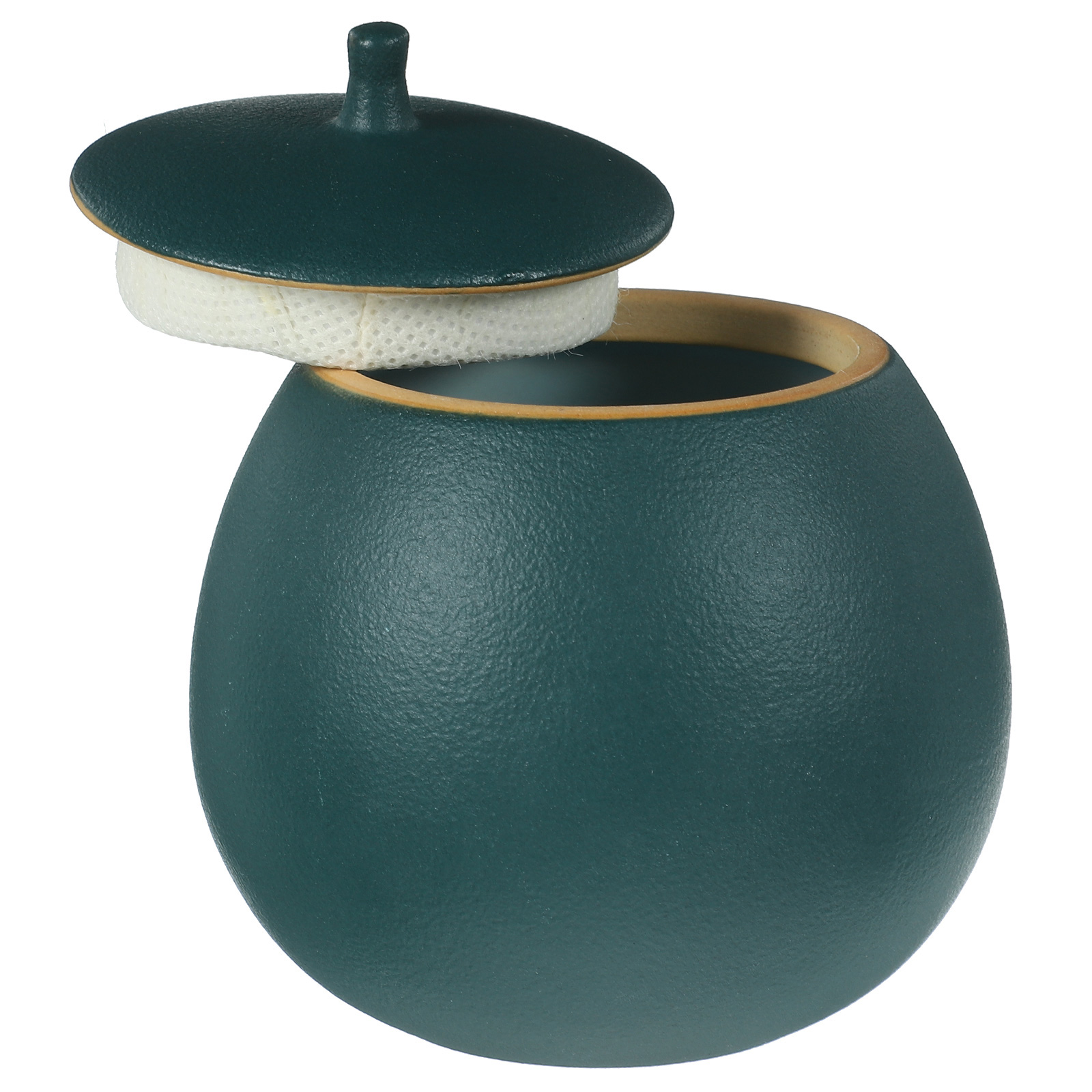 HOMEMAXS Green Ceramic Vintage Tea Jar with Airtight Seal for Home Use ...
