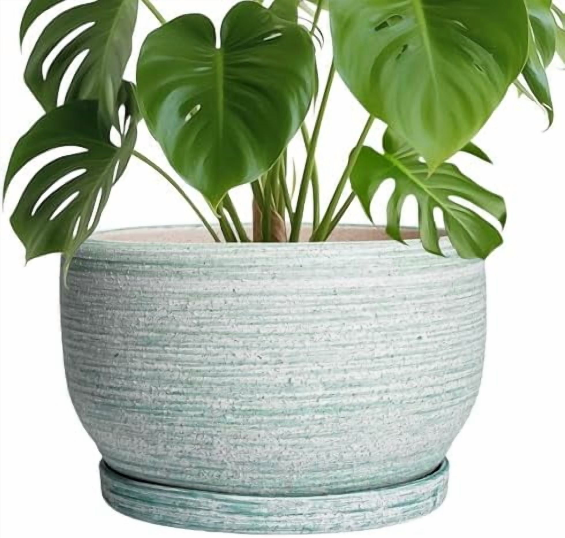 Ceramic Pots for Plants - 10 Inch Ceramic Planter for Indoor Outdoor ...