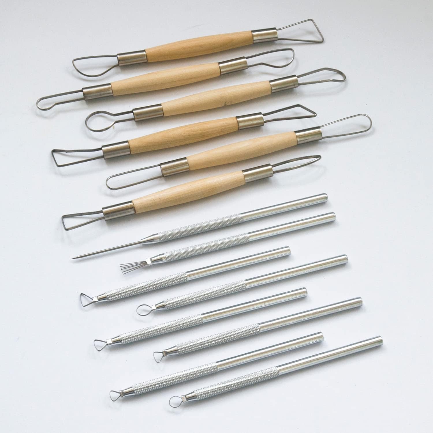 Ceramic Pottery Clay Ribbon Sculpting Tool Kit with Feather Wire ...