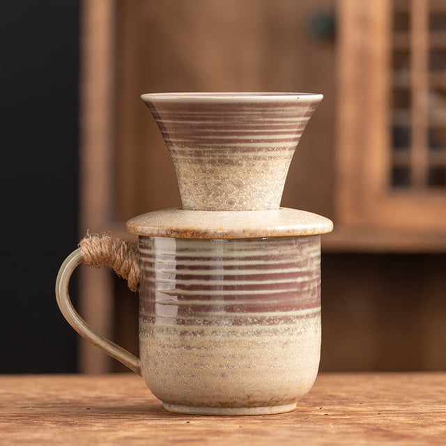 Ceramic Pour Over Coffee Set Creative Coffee Filter Afternoon Tea ...