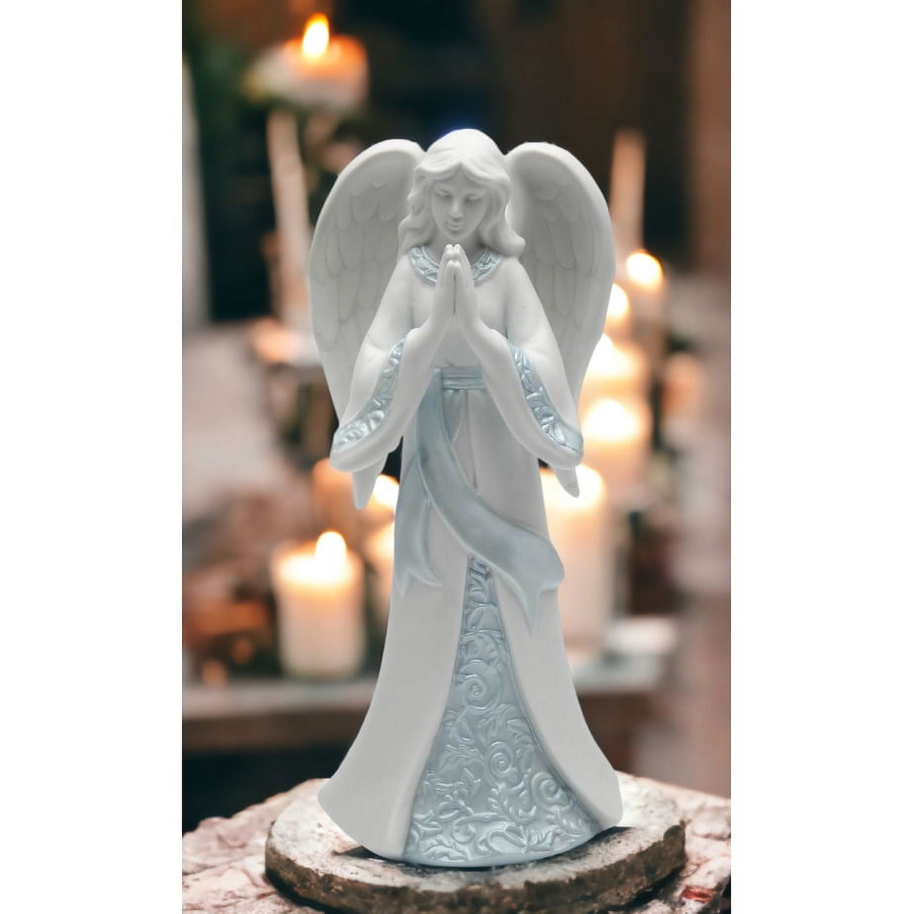 Ceramic Praying Angel Figurine 7.125 Inch Religious Gift Baptism ...
