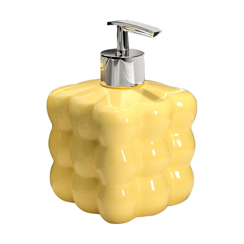 Ceramic Press Dispenser Bottle Refillable Hand Soap Shampoo Lotion ...
