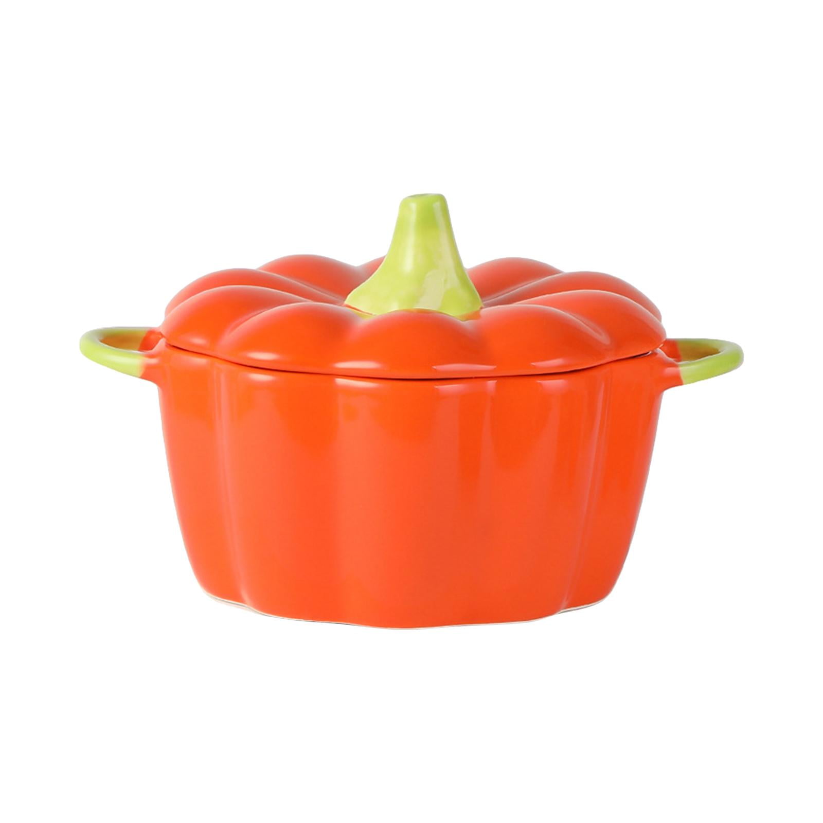 Ceramic Pumpkin Shaped Bowl, Individual Casserole, Tableware Pots ...