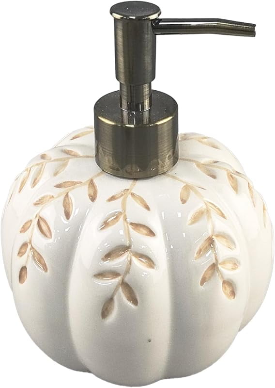 Ceramic Pumpkin Soap Dispenser for Halloween and Fall, Bathroom ...