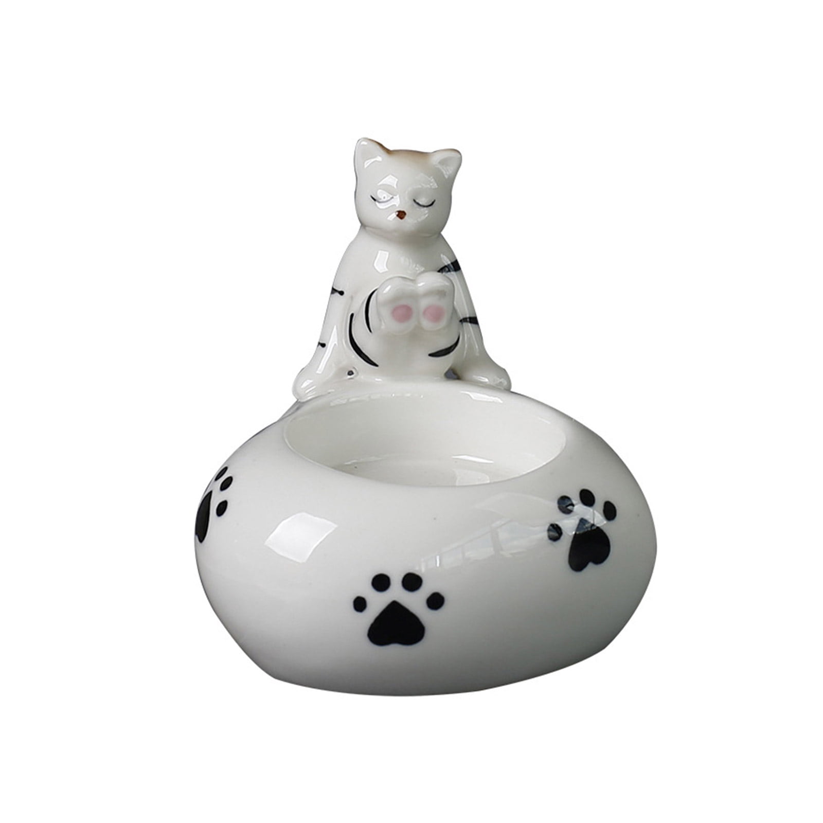 Ceramic Puss Inspired Decorative Flame With Slow Burning Soyabean ...