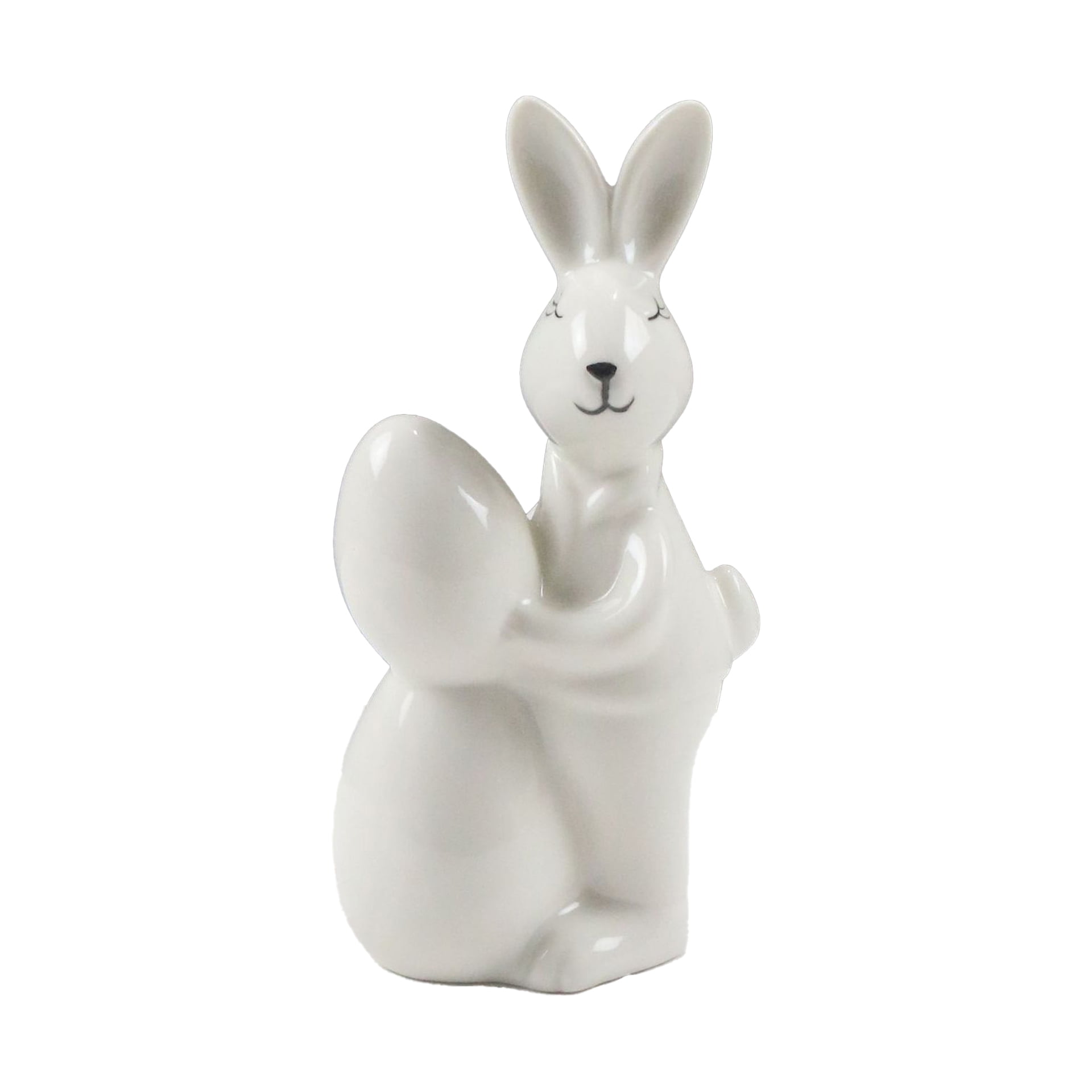 Ceramic Rabbit Figurines, Porcelain Easter Bunny Decorations for Home ...