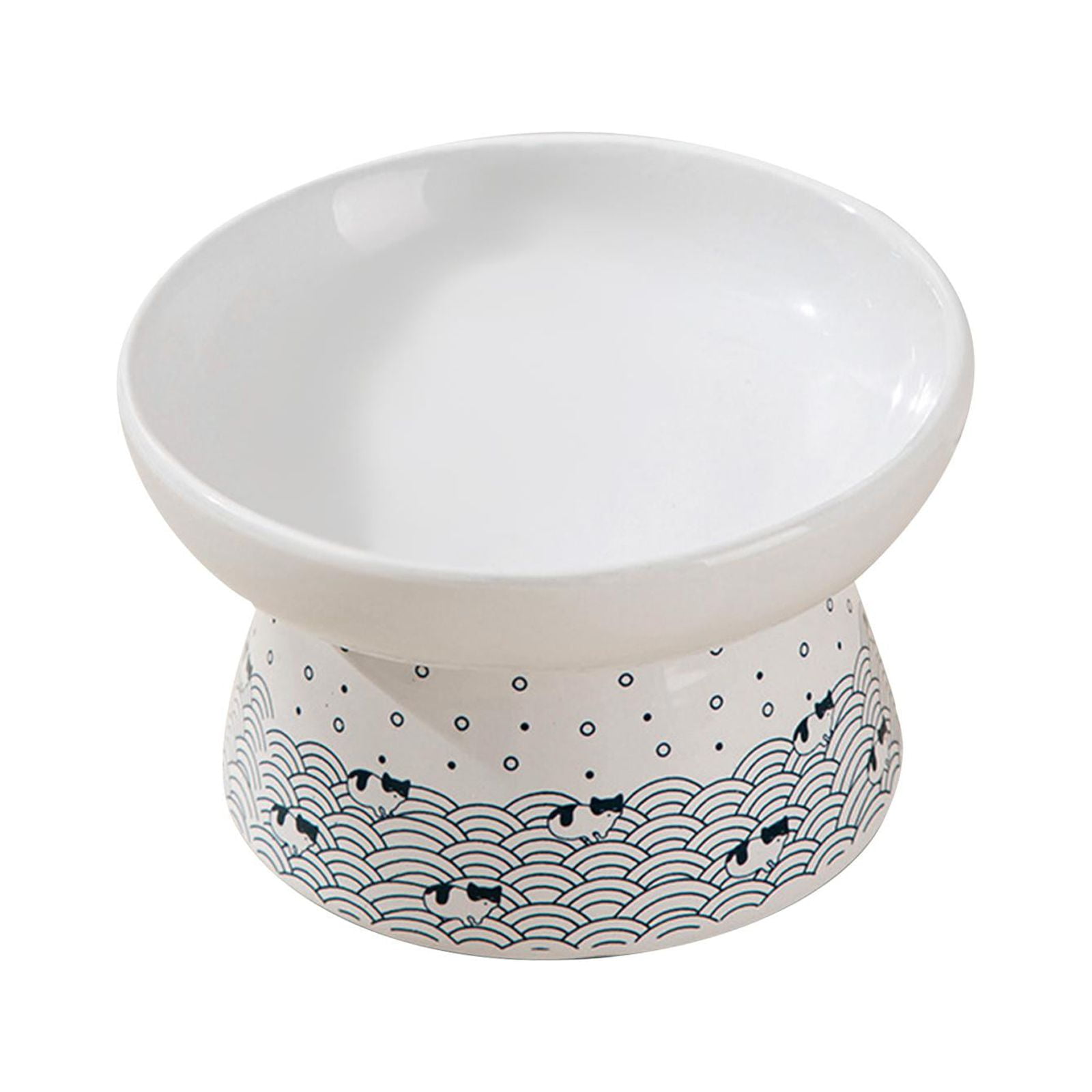 Ceramic Raised Cat Food Bowl dish Cat Food and Water Raised Bowl ...
