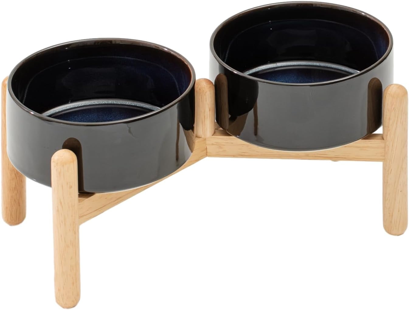 Ceramic Raised Dog Bowl with Stand for Small and Medium Breed Dog Dish ...