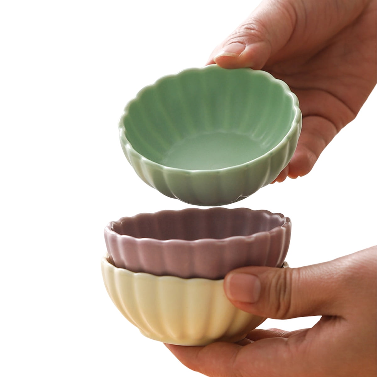 Ceramic Ramekins With Non-Stick Surface, Vibrant Colors Easy Clean Oven ...