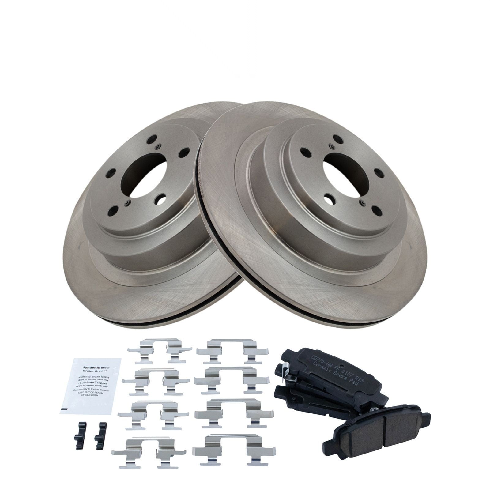 Ceramic Rear Brake Pad & Rotor Kit for 2005-2009 for Subaru for Legacy ...