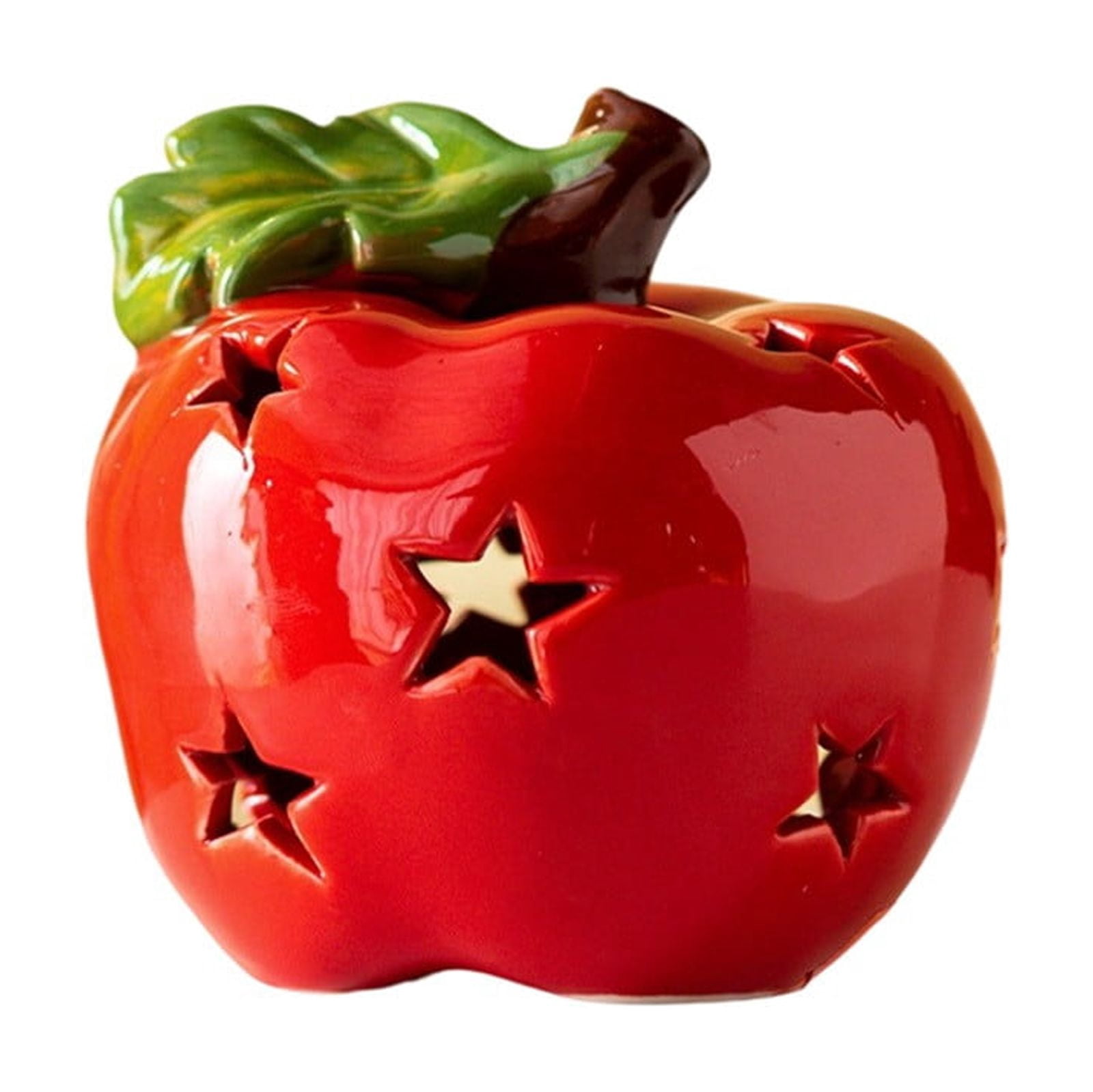 Ceramic Red Night Light Ornament,Decorative Home Office Accent,Ideal ...