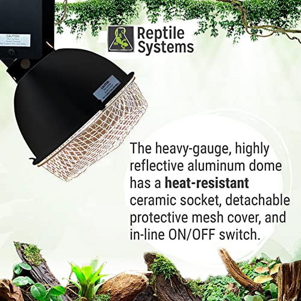 Ceramic Reflector Clamp Lamp - Black Edition - Basking Lamp Bulb Holder ...