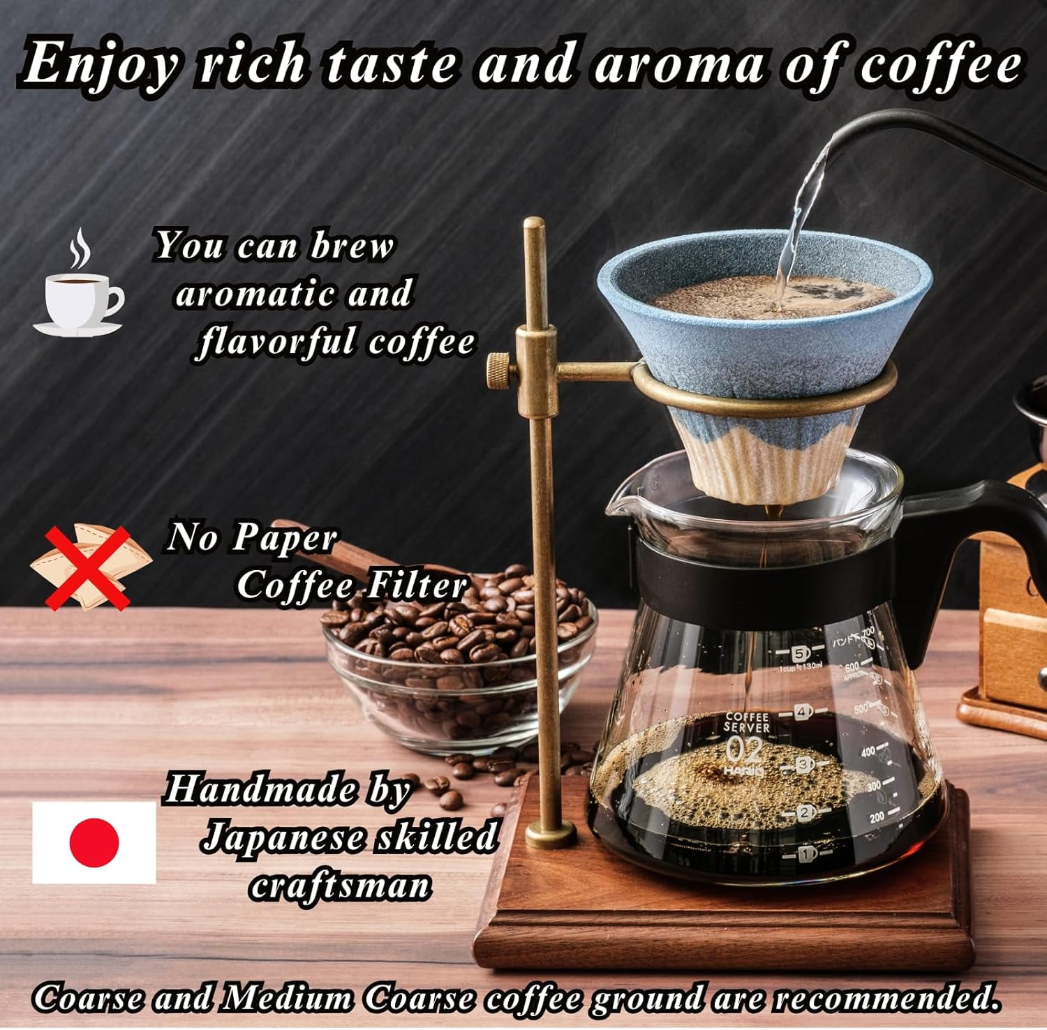 Ceramic Reusable Coffee Filter Dripper - Cherry Blossoms, Mt. Fuji Made ...