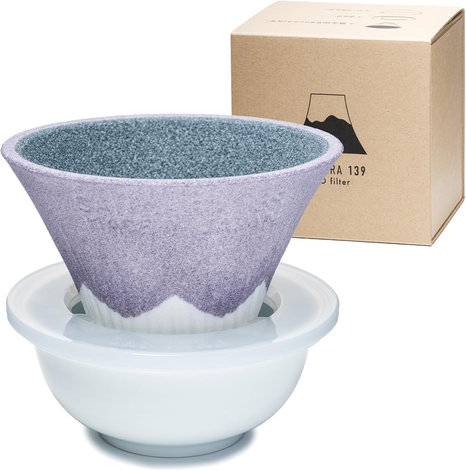 Ceramic Reusable Coffee Filter Dripper Paperless Sustainable Mt. Fuji ...