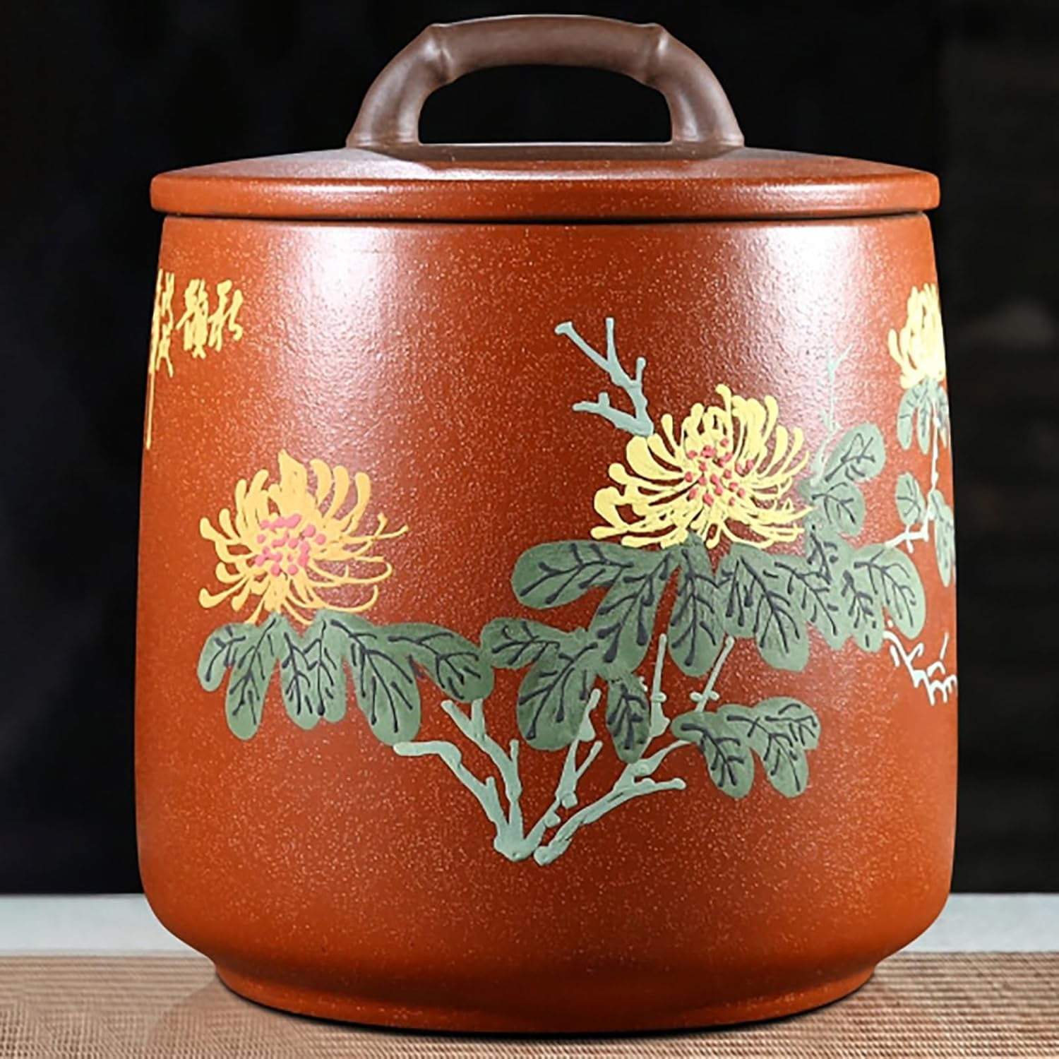 Ceramic Rice Container, Ceramic Rice Bucket with Lid, Large Food ...