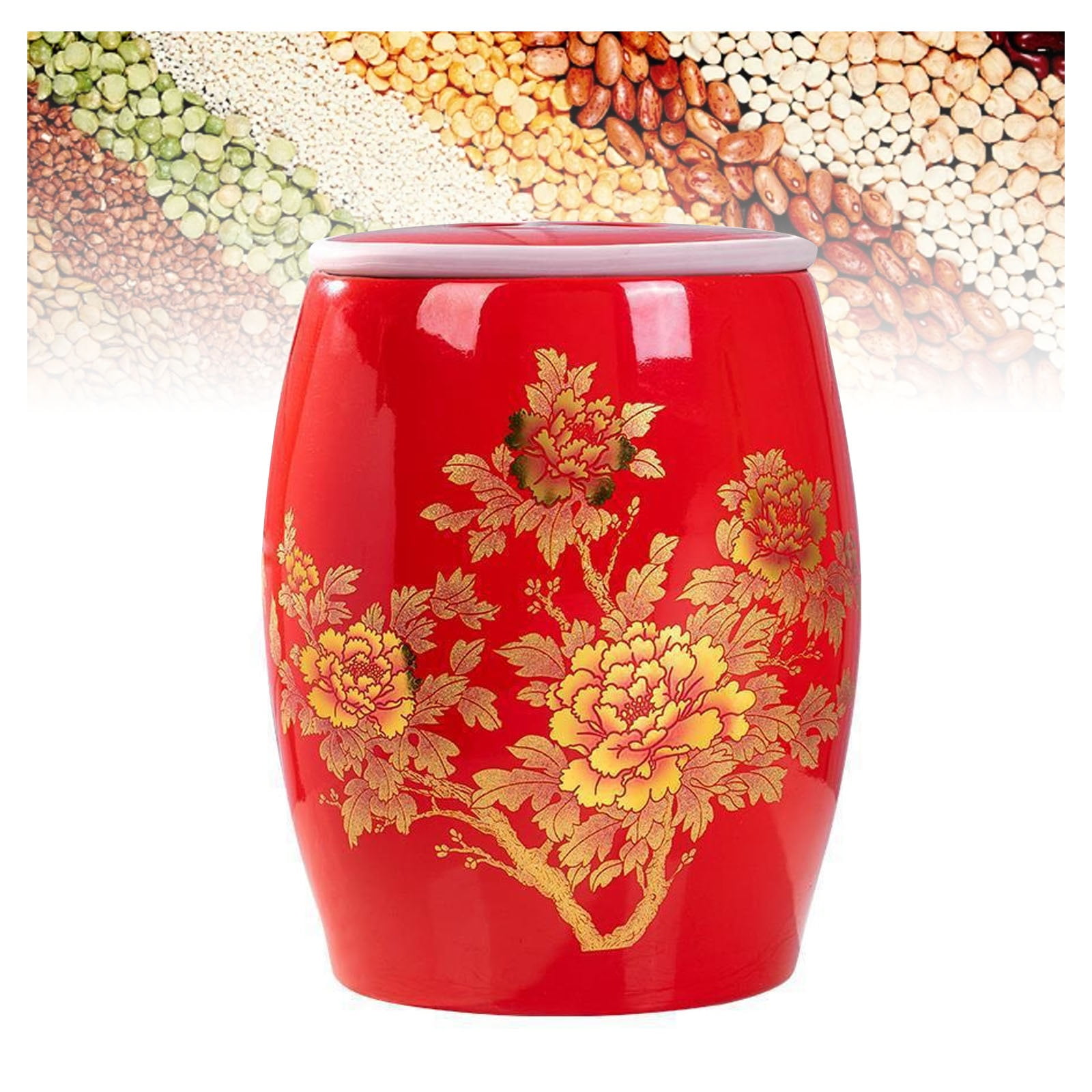 Ceramic Rice Storage Containe,Storage Jars For Kitchen,Chinese Rice ...