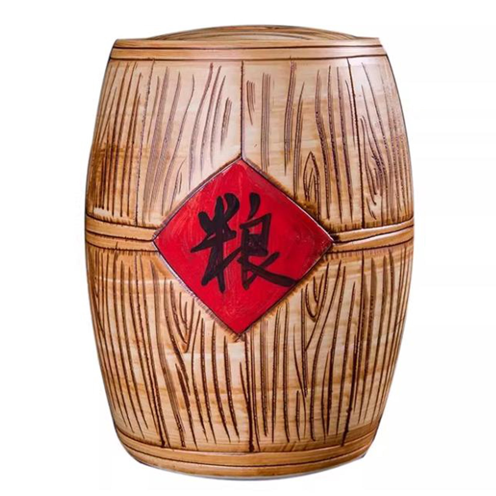Ceramic Rice Storage Container with Lid,Grain Dispenser, Airtight ...