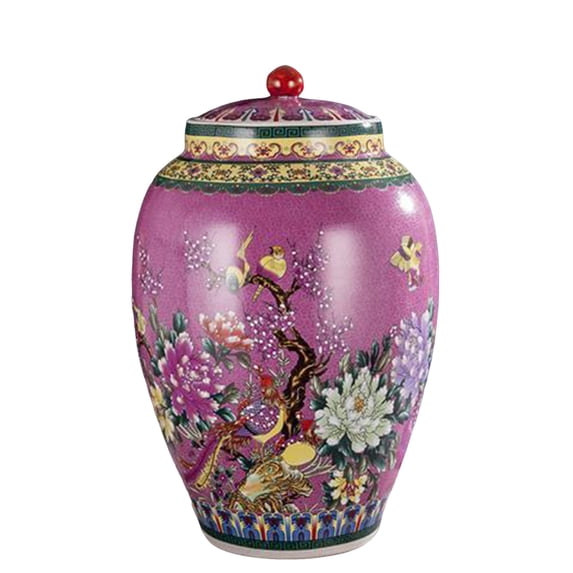 Ceramic Rice Storage Jar, Rice Storage Containe, Large Capacity Food ...