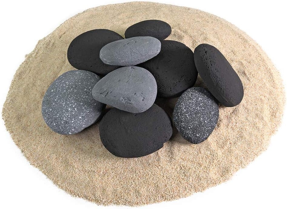 Ceramic Rock Pebbles | Fireproof Ceramic Decorative Stones for Indoor ...