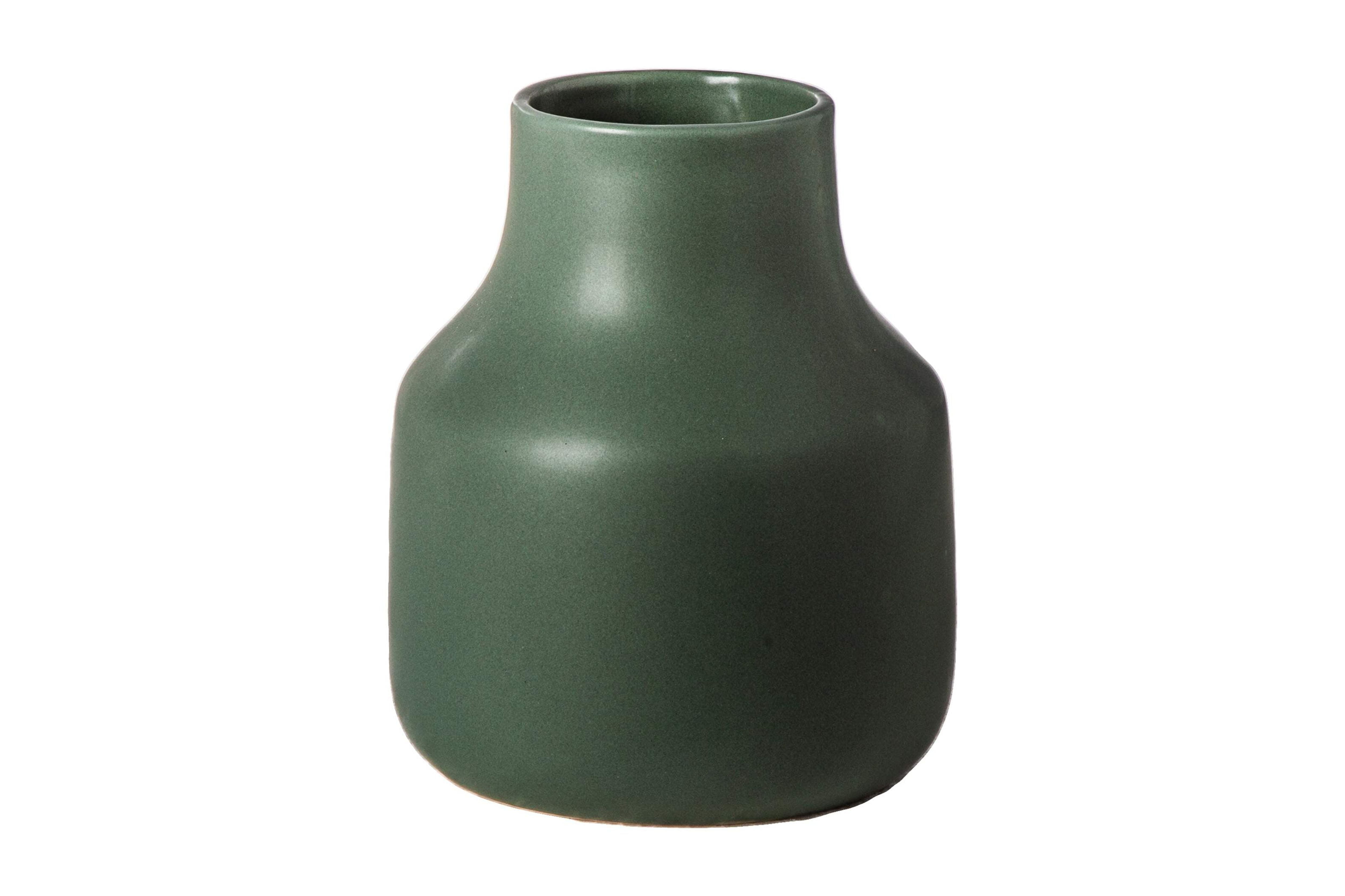 Ceramic Round Bellied Vase Matte Finish - Walmart.com