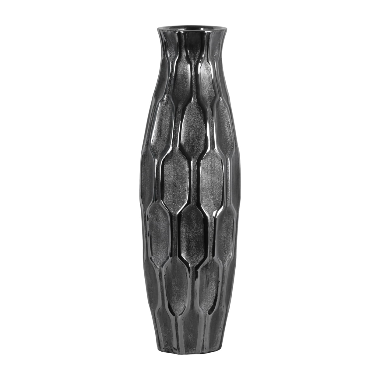 Ceramic Vase Metallic Finish - Walmart.com