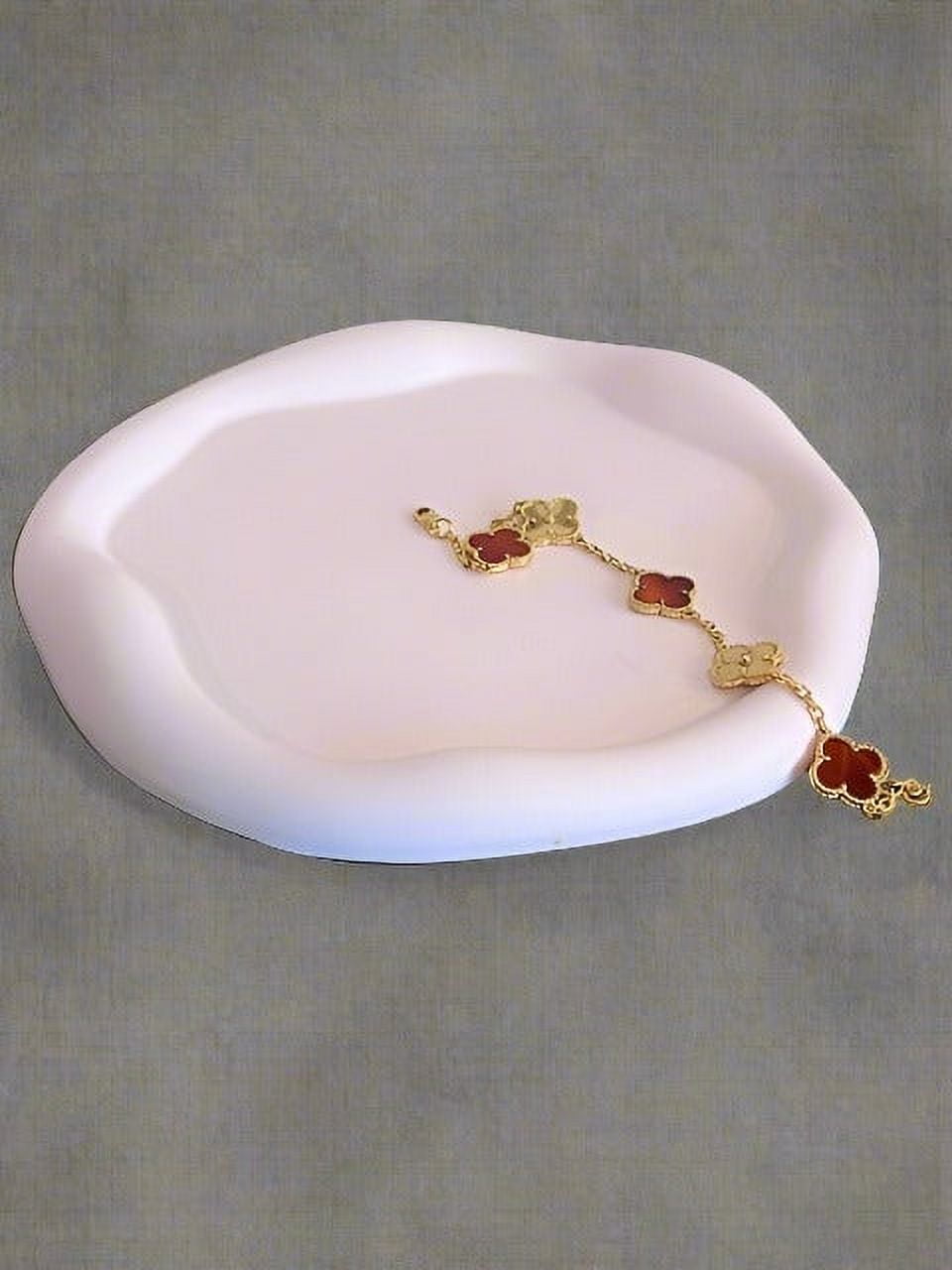 Ceramic Round Tray for Jewelry Display and Key Storage - Walmart.com