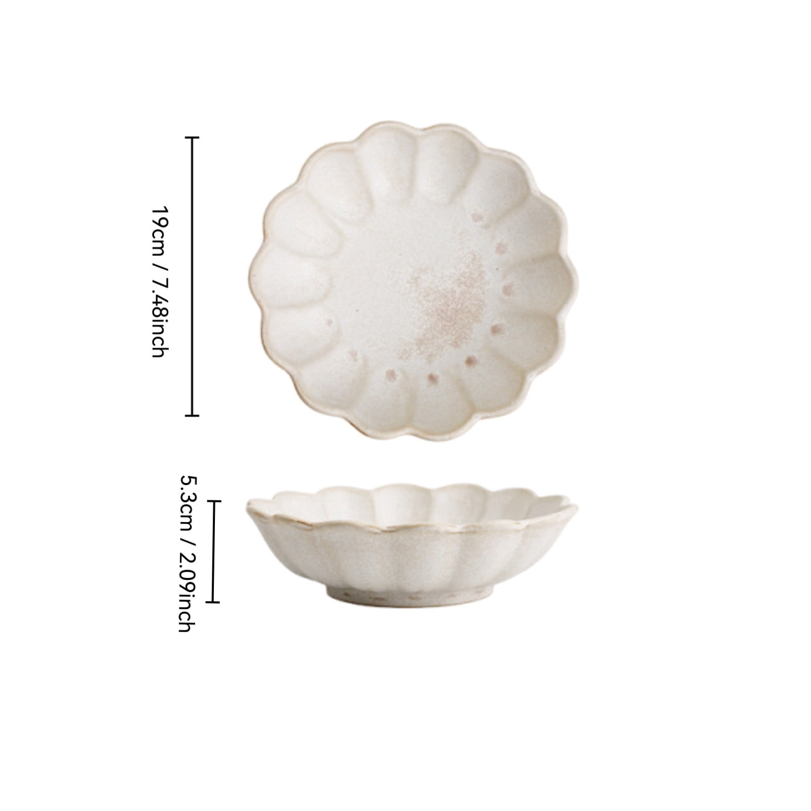 Ceramic Salad Bowl Large Serving Bowl Premium Porcelain Fruit Platter ...