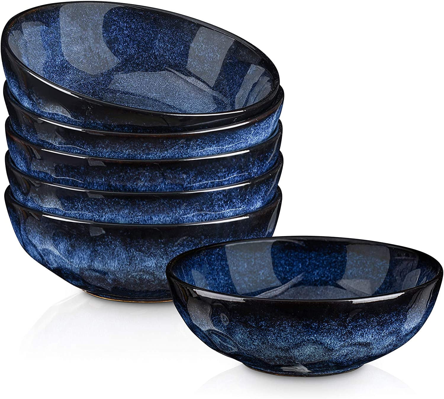Ceramic Salad Bowls Set for Kitchen, Serving - 32 Ounce Soup Bowls ...