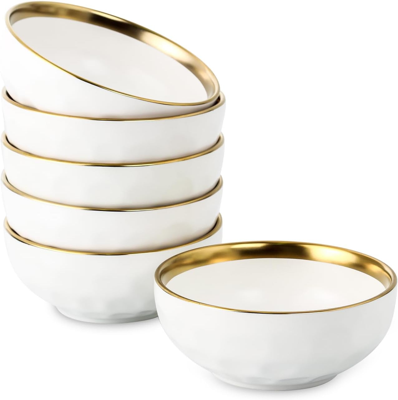 Ceramic Salad Bowls Set for Kitchen, Serving - 32 Ounce Soup Bowls ...