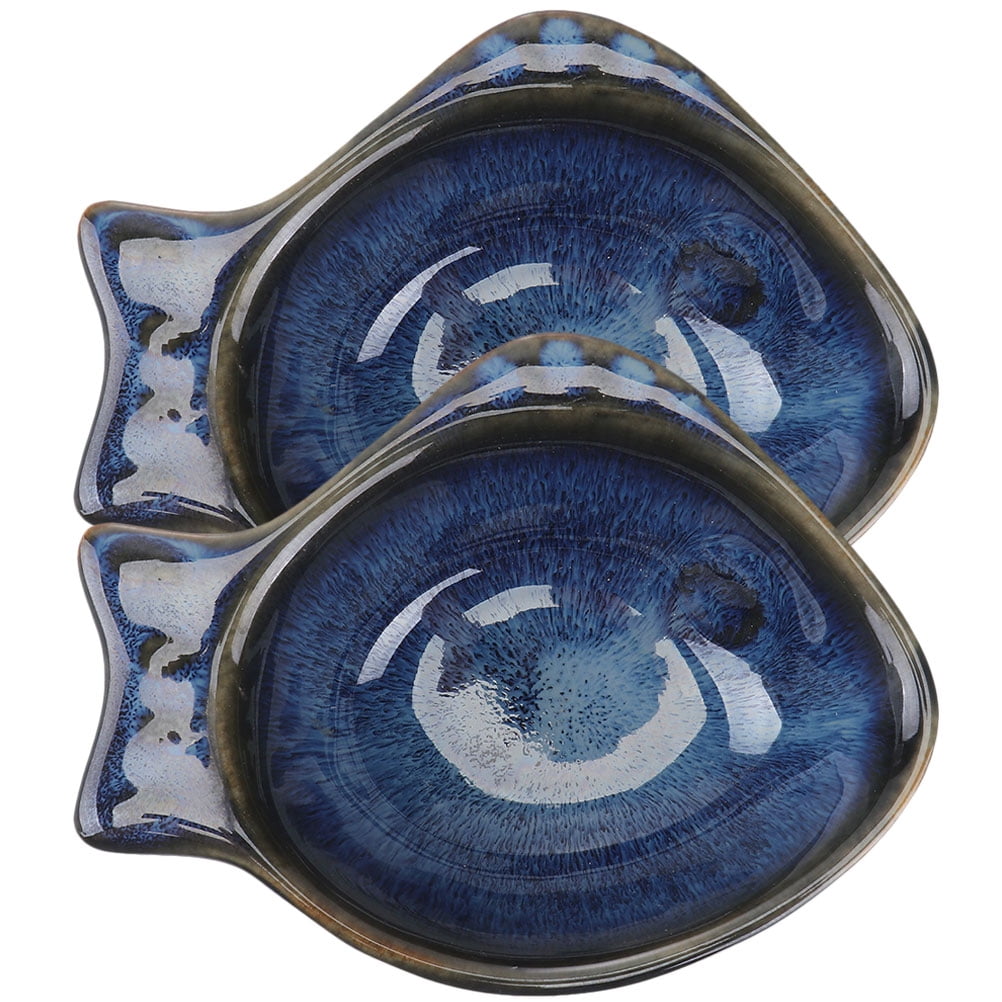 Ceramic Saucer Fish Plates Bowl Tableware Soup Bowls Seasoning Dish ...