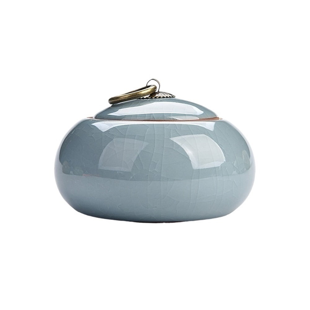 Ceramic Sealed Tea Canister With Lid Countertop Storage Container For ...