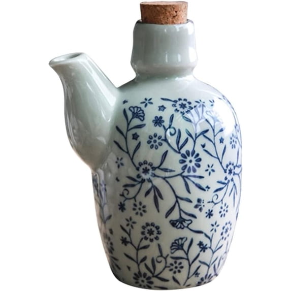Ceramic Seasoning Jar Soy Sauce Bottle Vinegar Pot Olive Oil Dispenser ...