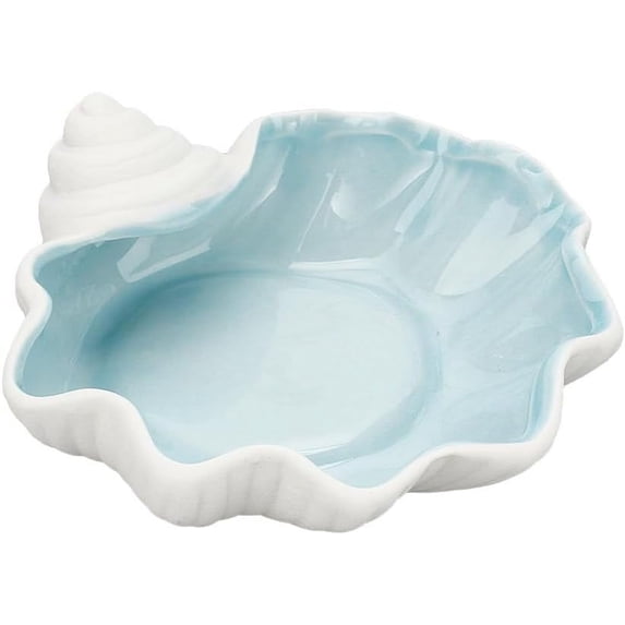 Ceramic Shell Jewelry Dish Tray Shell Shape Jewelry Plate Storage Tray ...