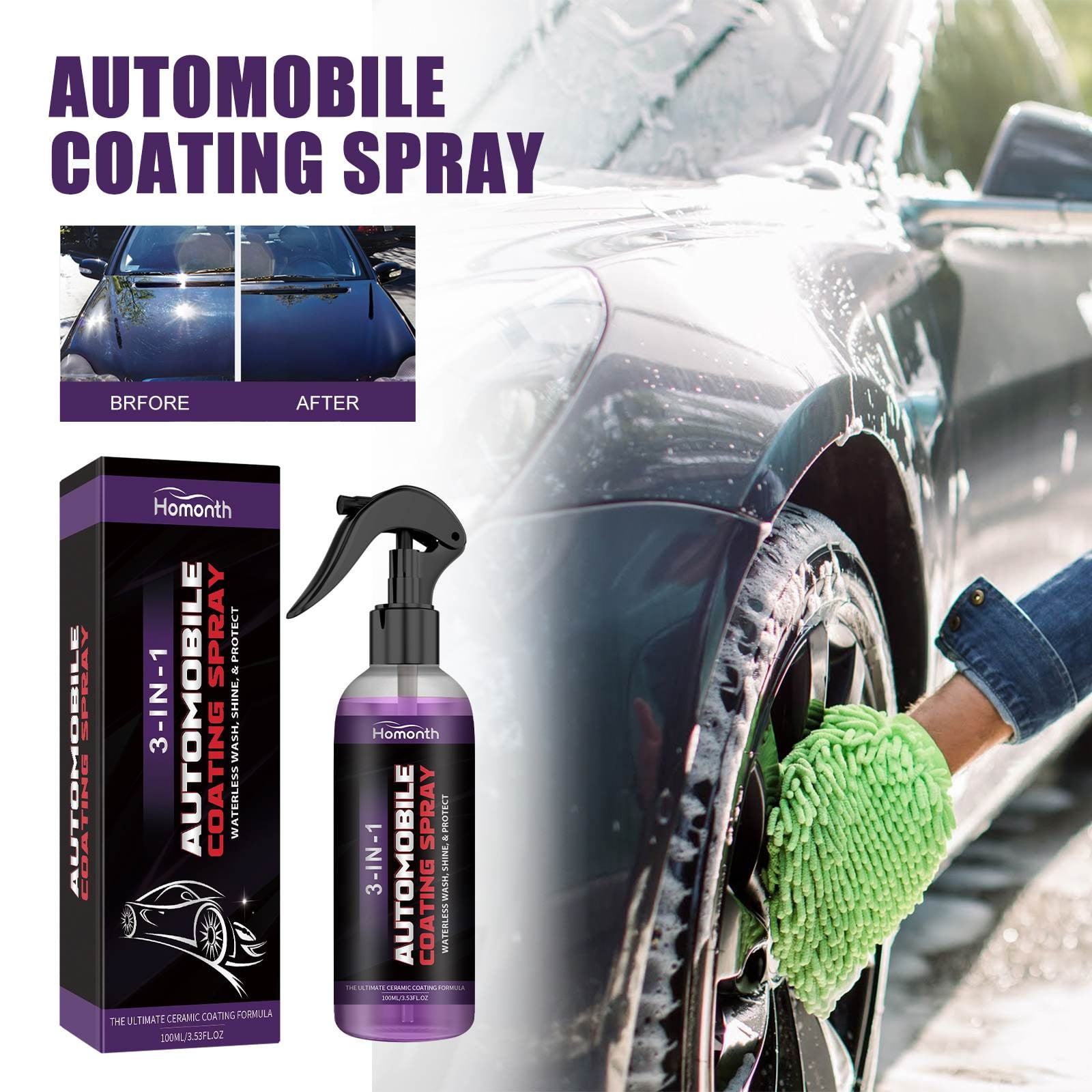 Ceramic Shield Coating Spray Oxidation Liquid Ceramic Coat Super Hydrophobic Glass 100ml ...