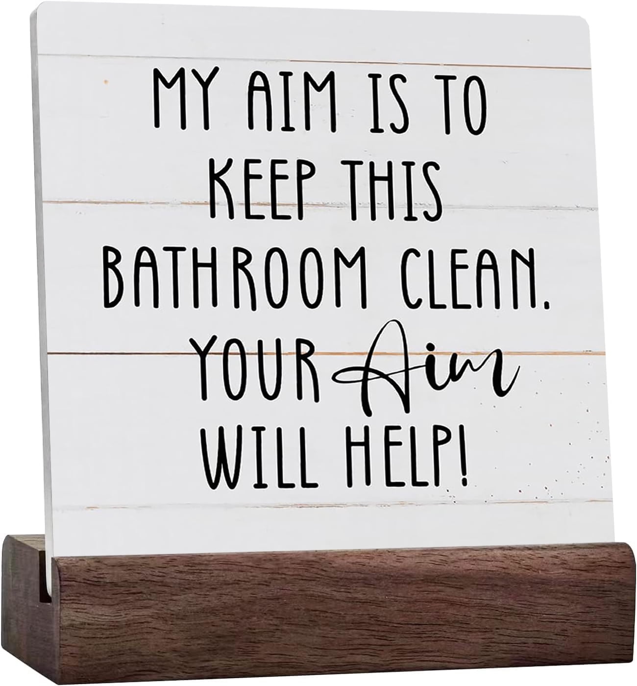 Ceramic Sign 4x4 Inch Ceramic Sign Bathroom Decor Farmhouse Home Decor ...