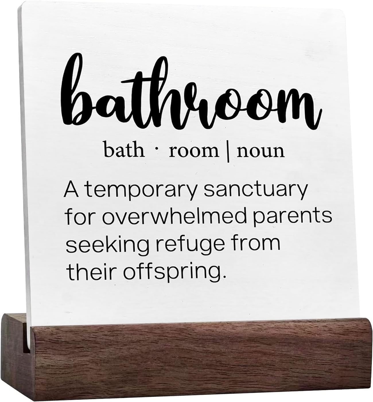 Ceramic Sign 4x4 Inch Bathroom Definition Meaning Funny Bathroom ...